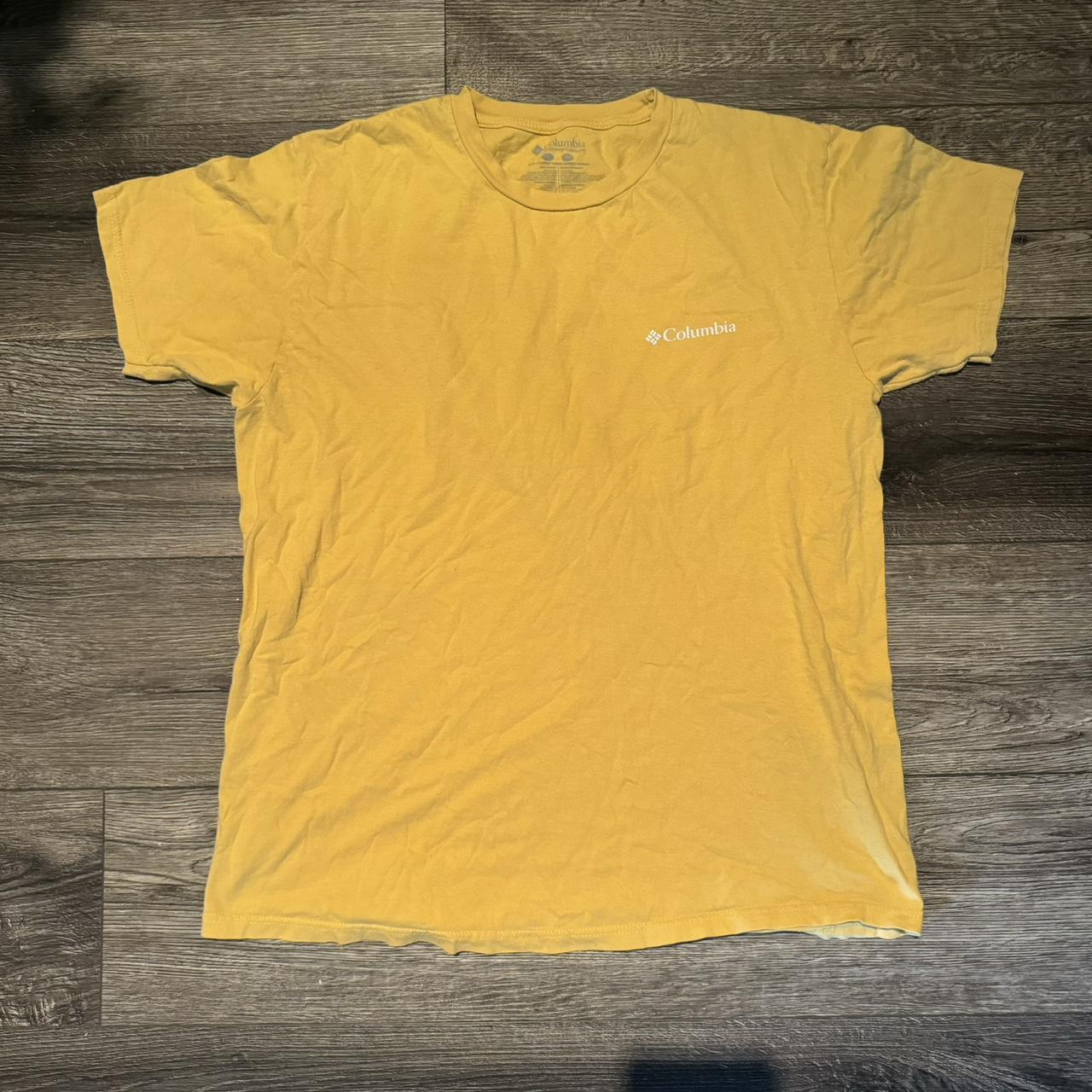 Men’s yellow Columbia t-shirt size large #columbia... | Depop