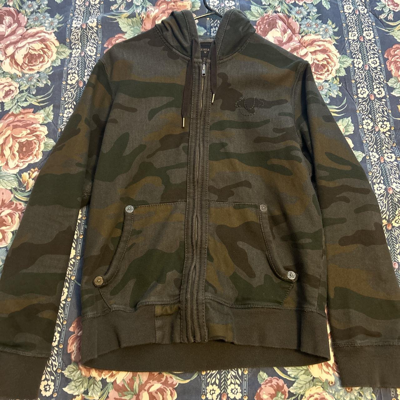 True religion zip up jacket - Depop