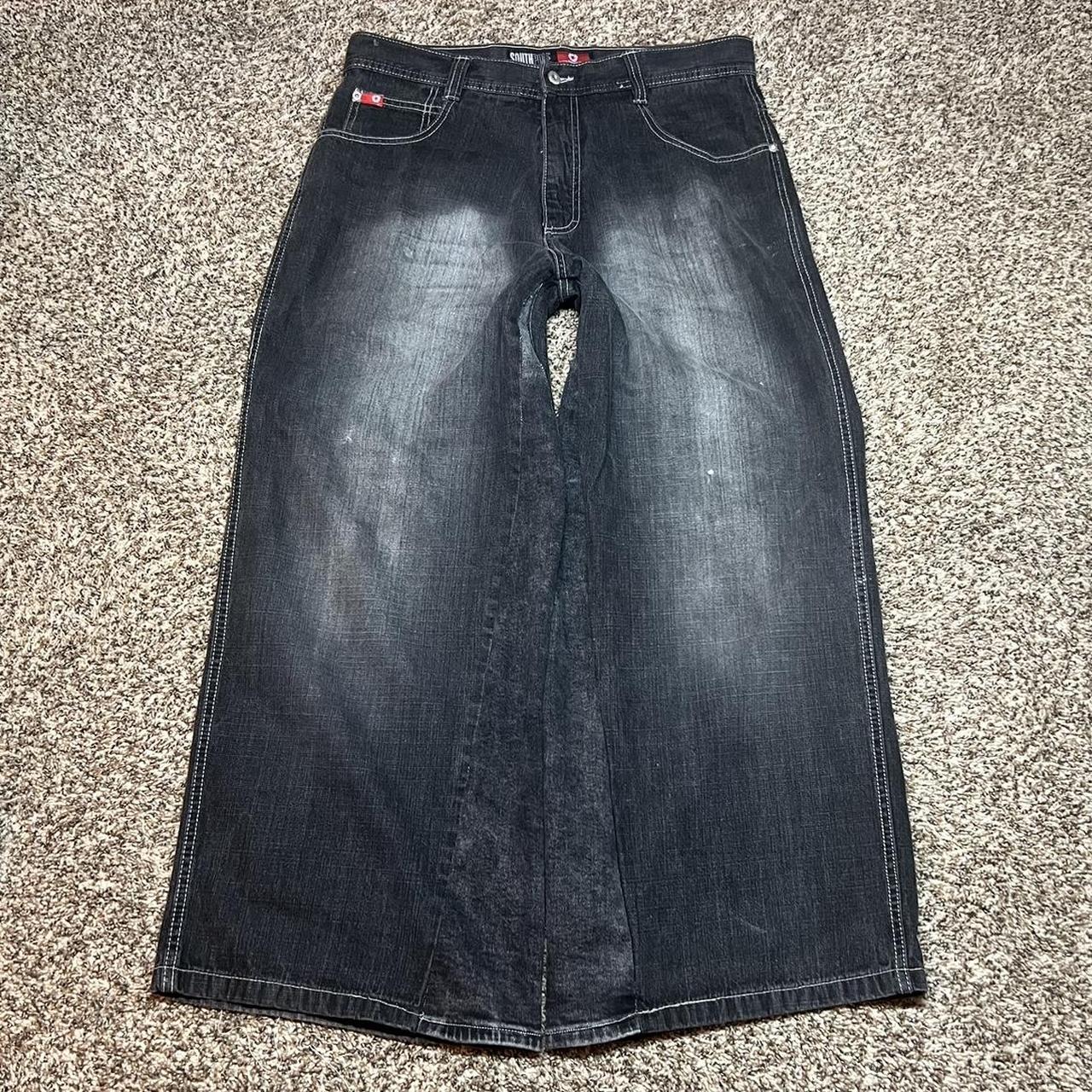 Custom wide leg south poles in great condition... - Depop