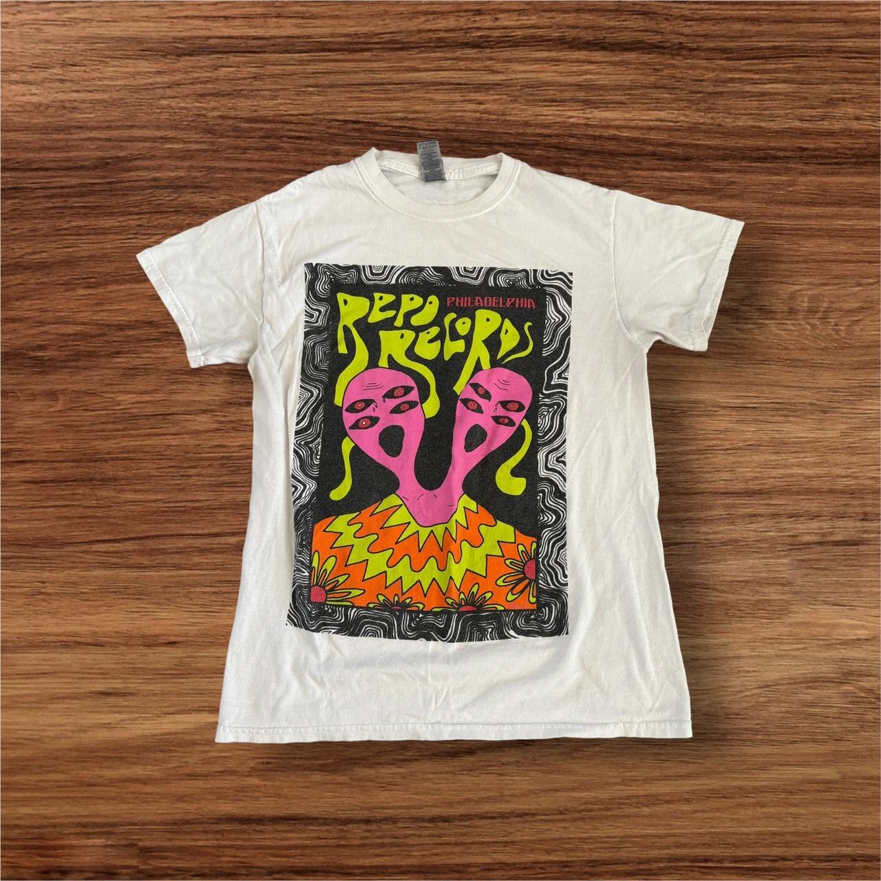 Repo Records Trippy Tee Shirt Philadelphia Trippy... - Depop