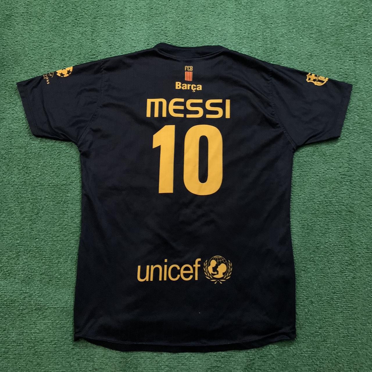 Y2K Messi Barcelona Vintage Embroidered Jersey... - Depop