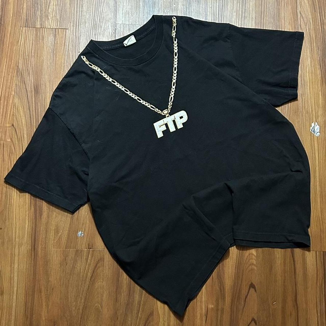 FTP black chain t shirt Size XL Pit to pit: 23... - Depop