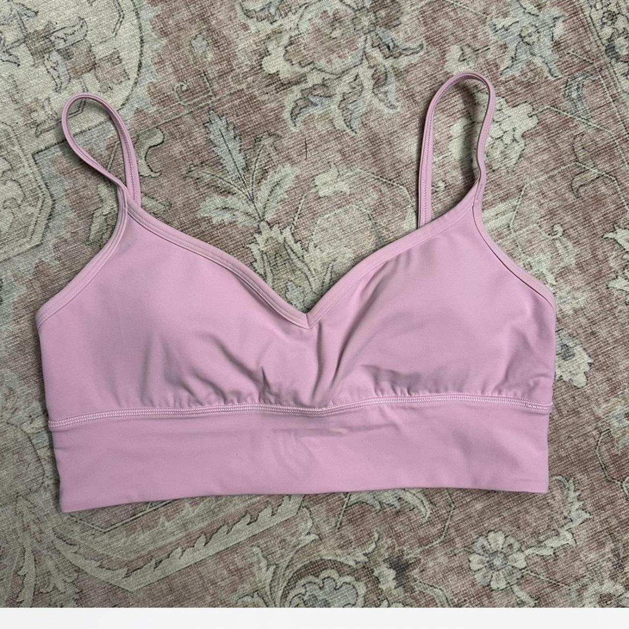 lululemon pink sweetheart align bra size 12 Has... | Depop