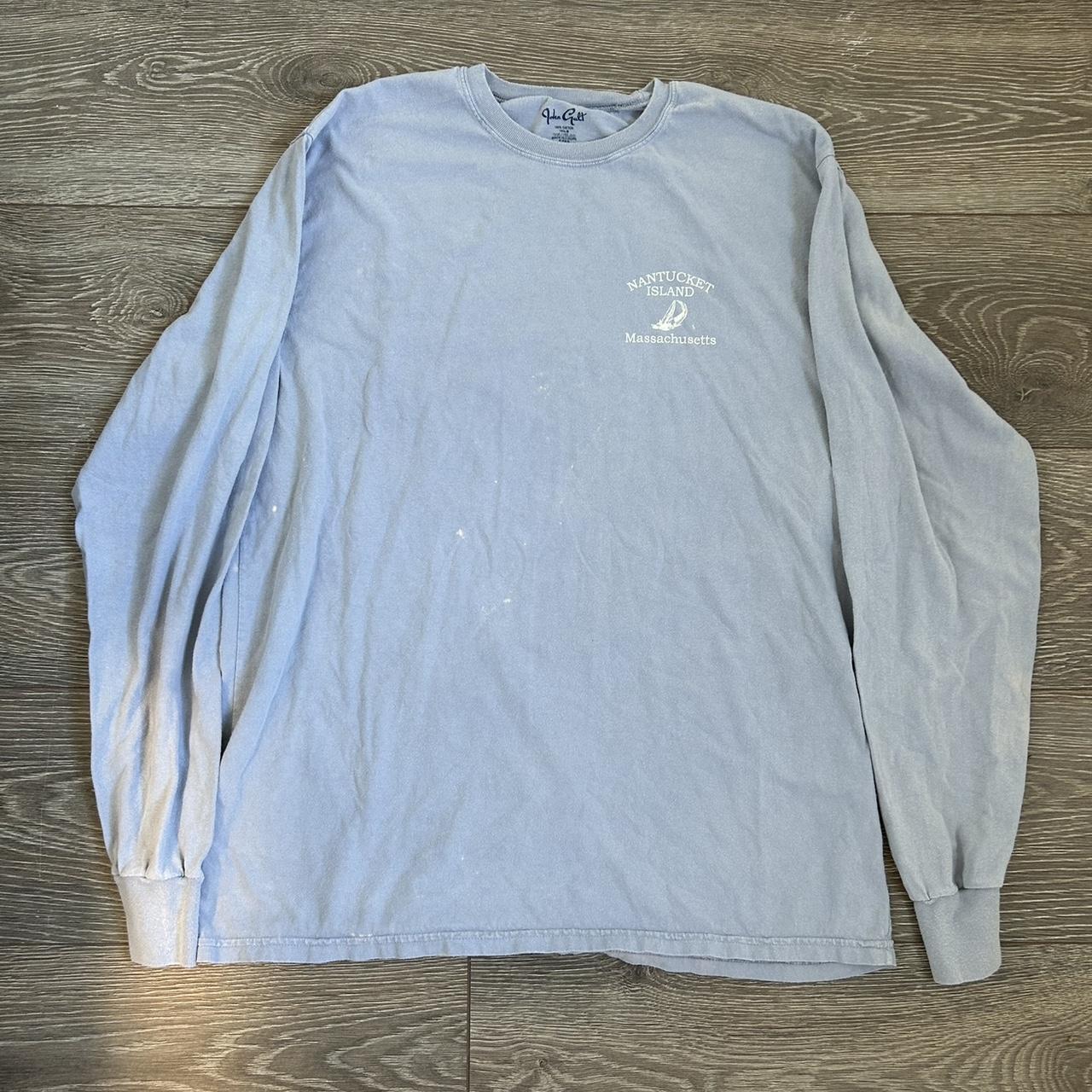 Brandy Melville Blue and white Nantucket Island long... | Depop