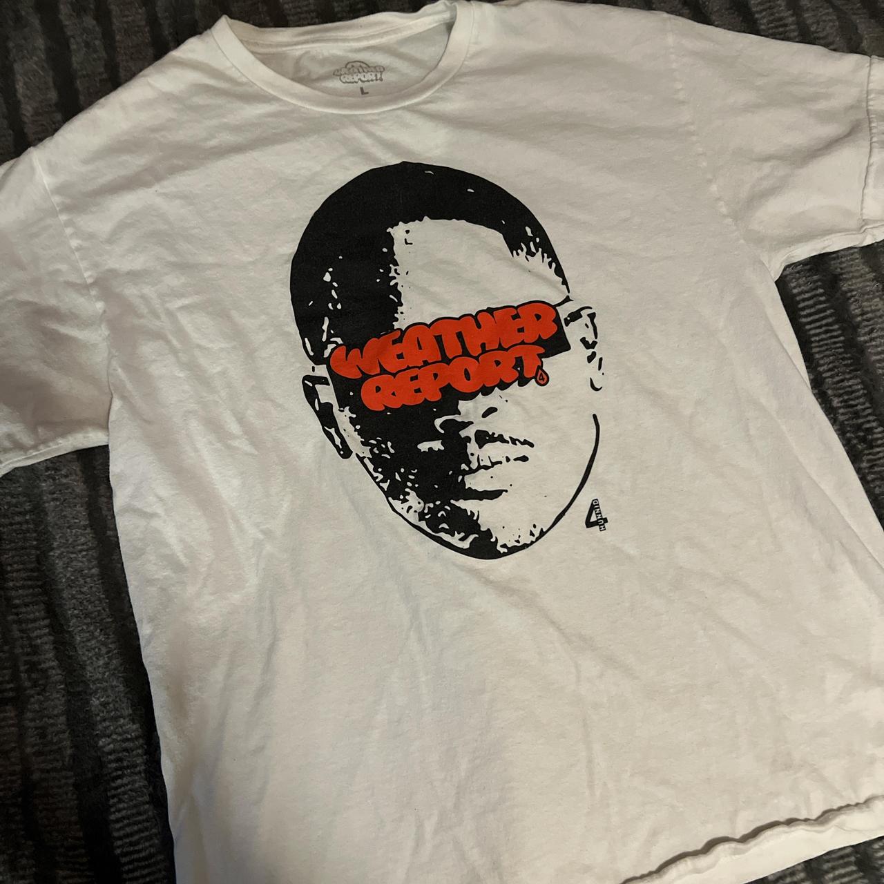 large weather report tee, only worn a few times - Depop