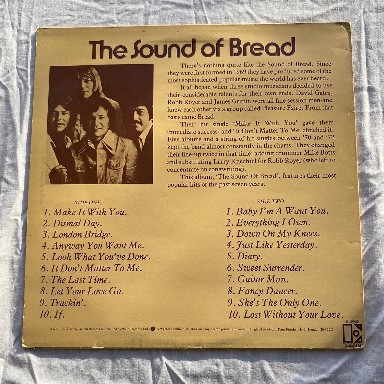 The Sound of Bread / Bread compilation album on 12”... - Depop