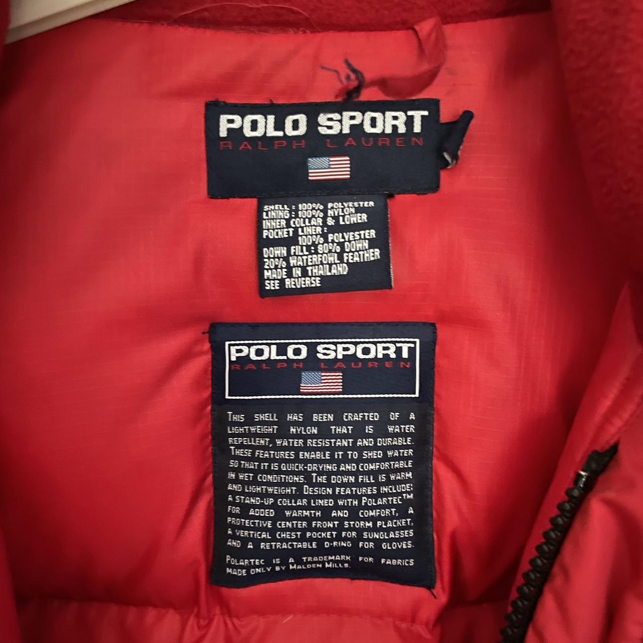 Large Ralph Lauren Polo Sport Puffer Jacket in... - Depop