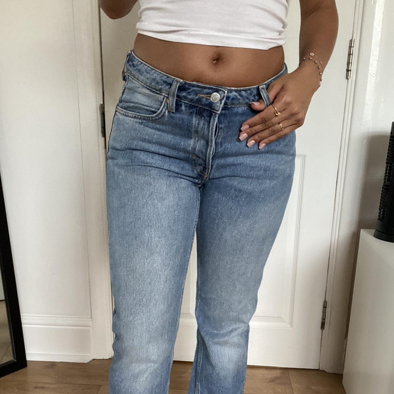 Weekday Pin Straight Leg Jeans 30/30 Worn once... - Depop