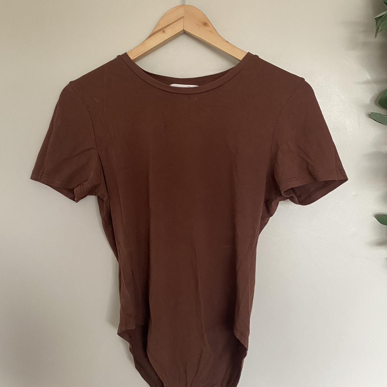 brown body suit - Depop
