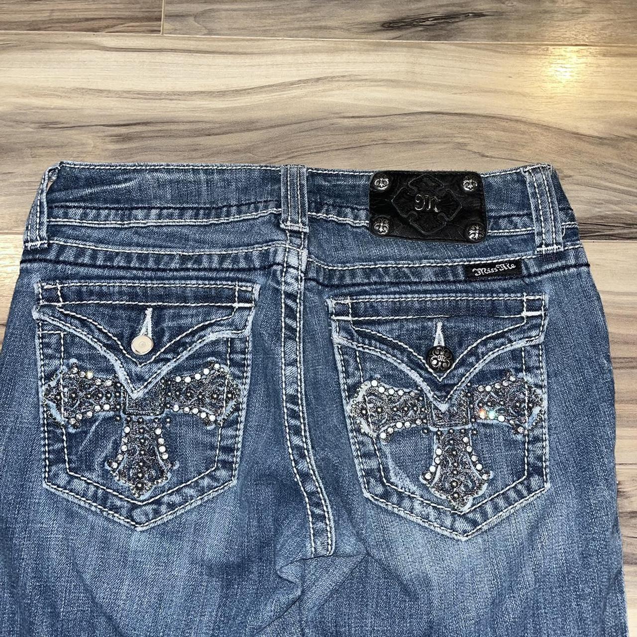 Grail mess me jeans Very sick back pockets on them... - Depop