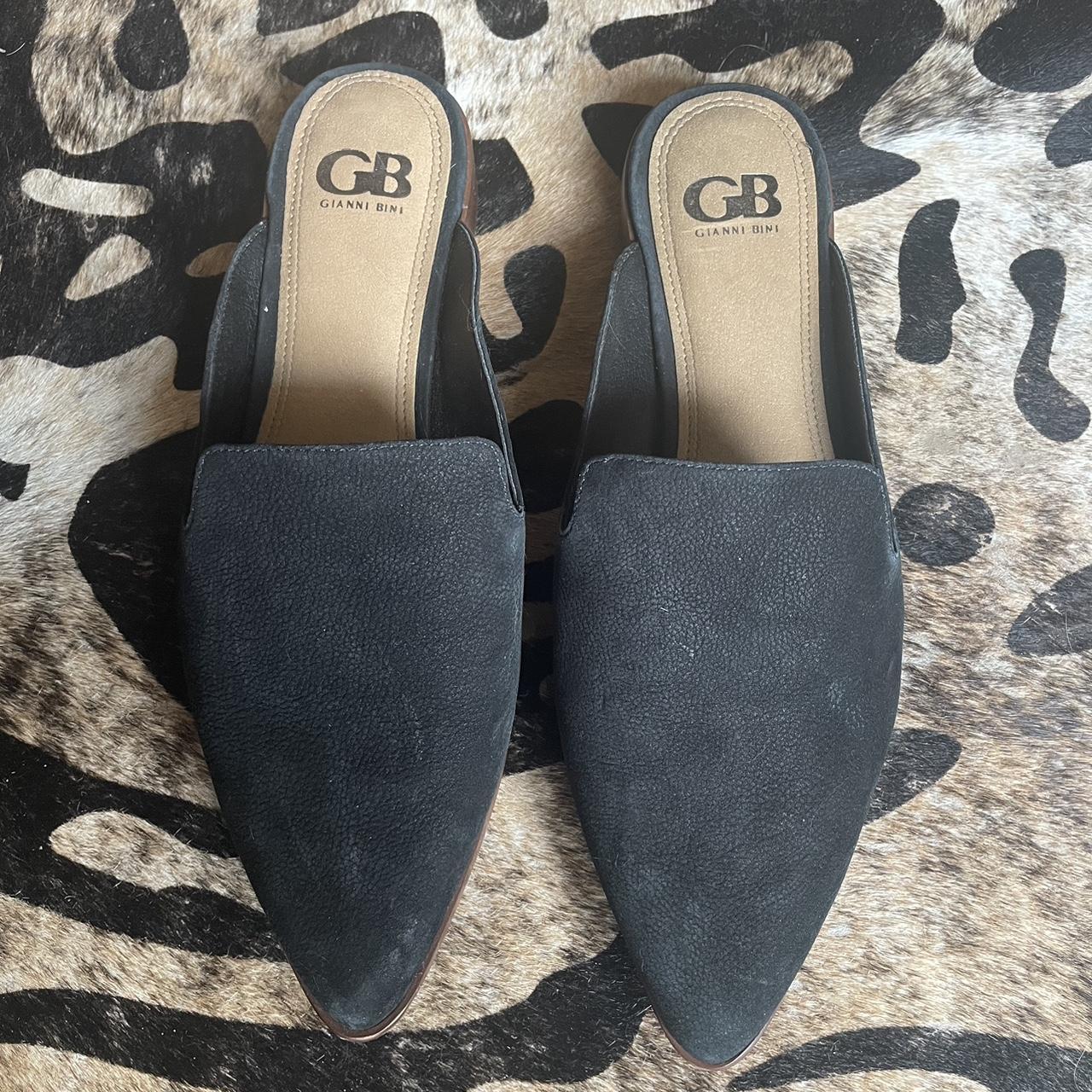 Gianni Bini Size 11 black with brown interior... - Depop