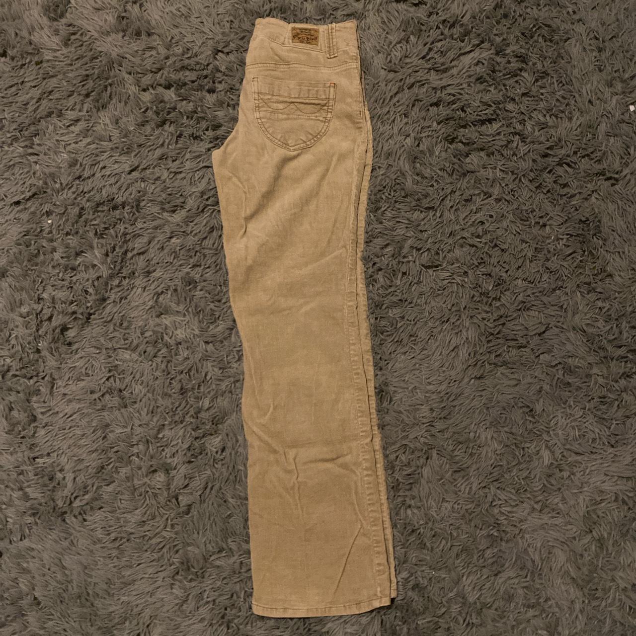 Small corduroy caki pants. Like new very lightly worn - Depop