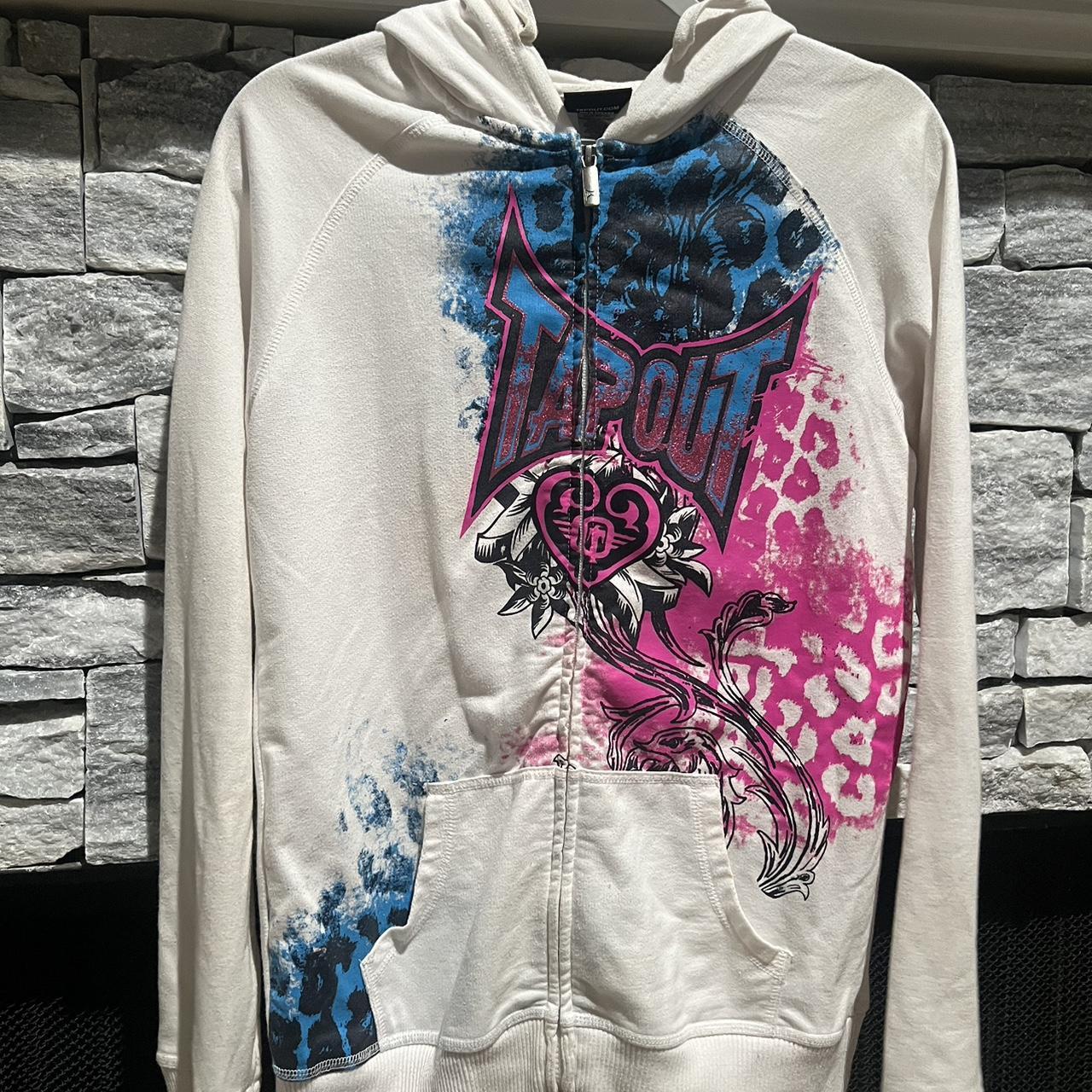 Crazy rare Y2K affliction tapout zip up hoodie Sizs... - Depop