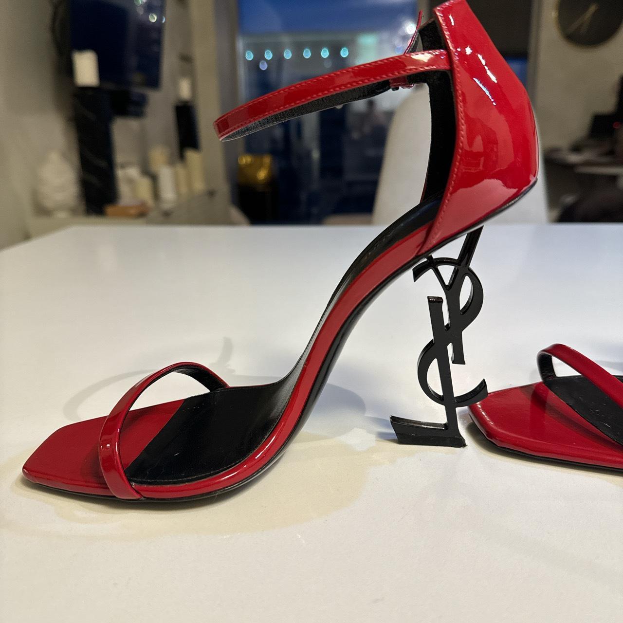 YSL Red sandals size 39 - Depop