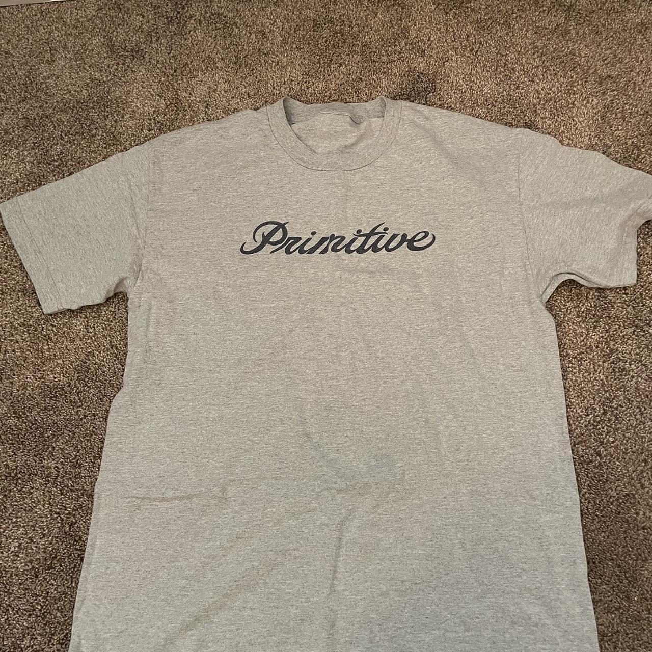 large grey primitive shirt - Depop