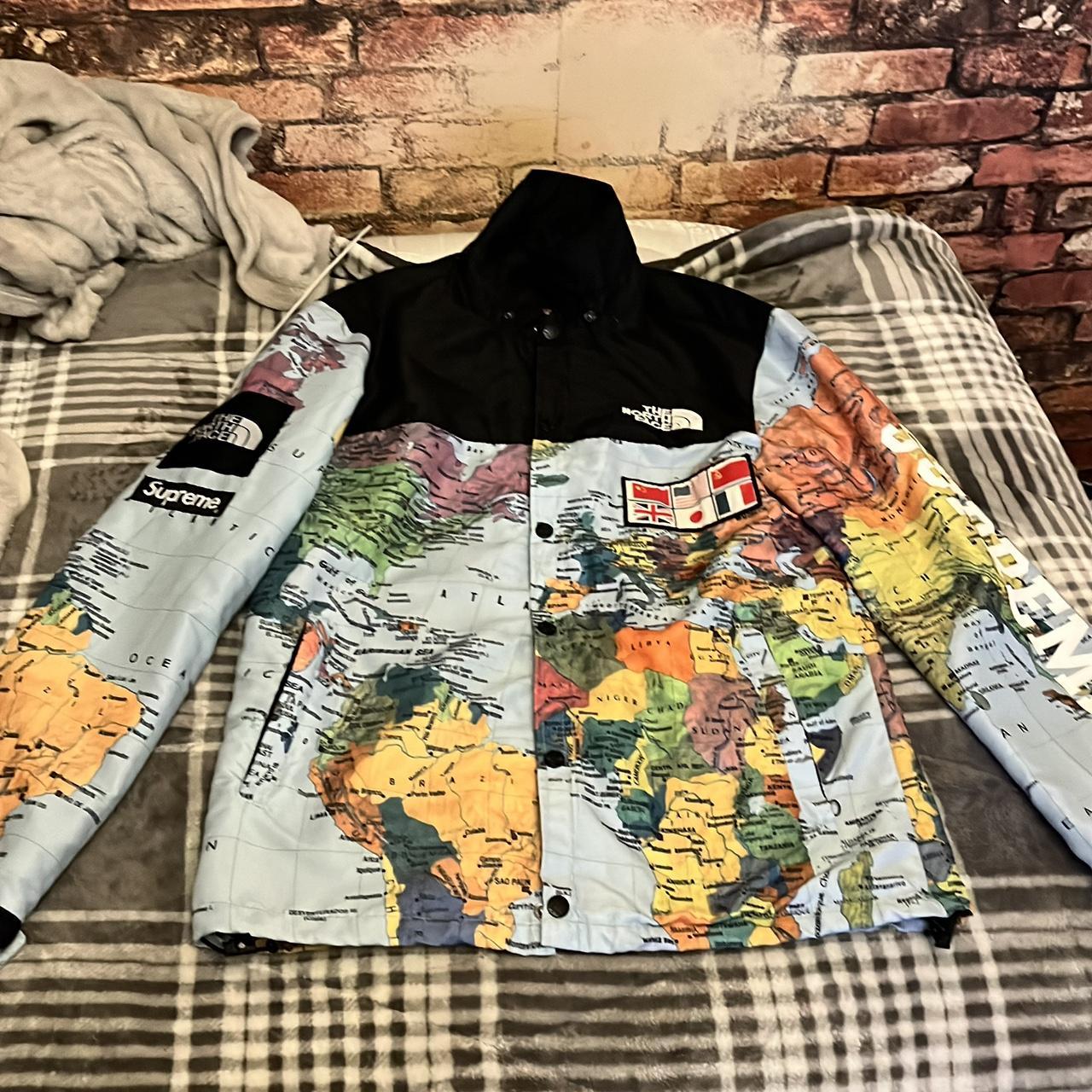 Supreme map jacket offers accepted Size L fits... - Depop