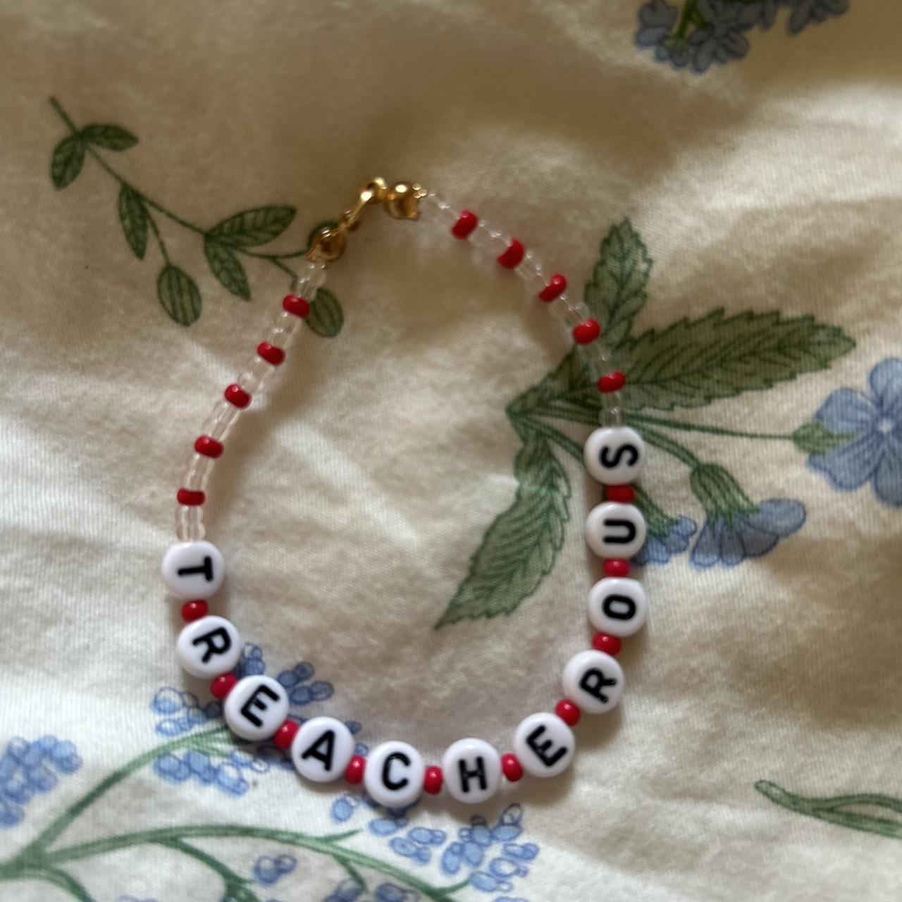 Treacherous RED TAYLOR SWIFT BRACELET... - Depop