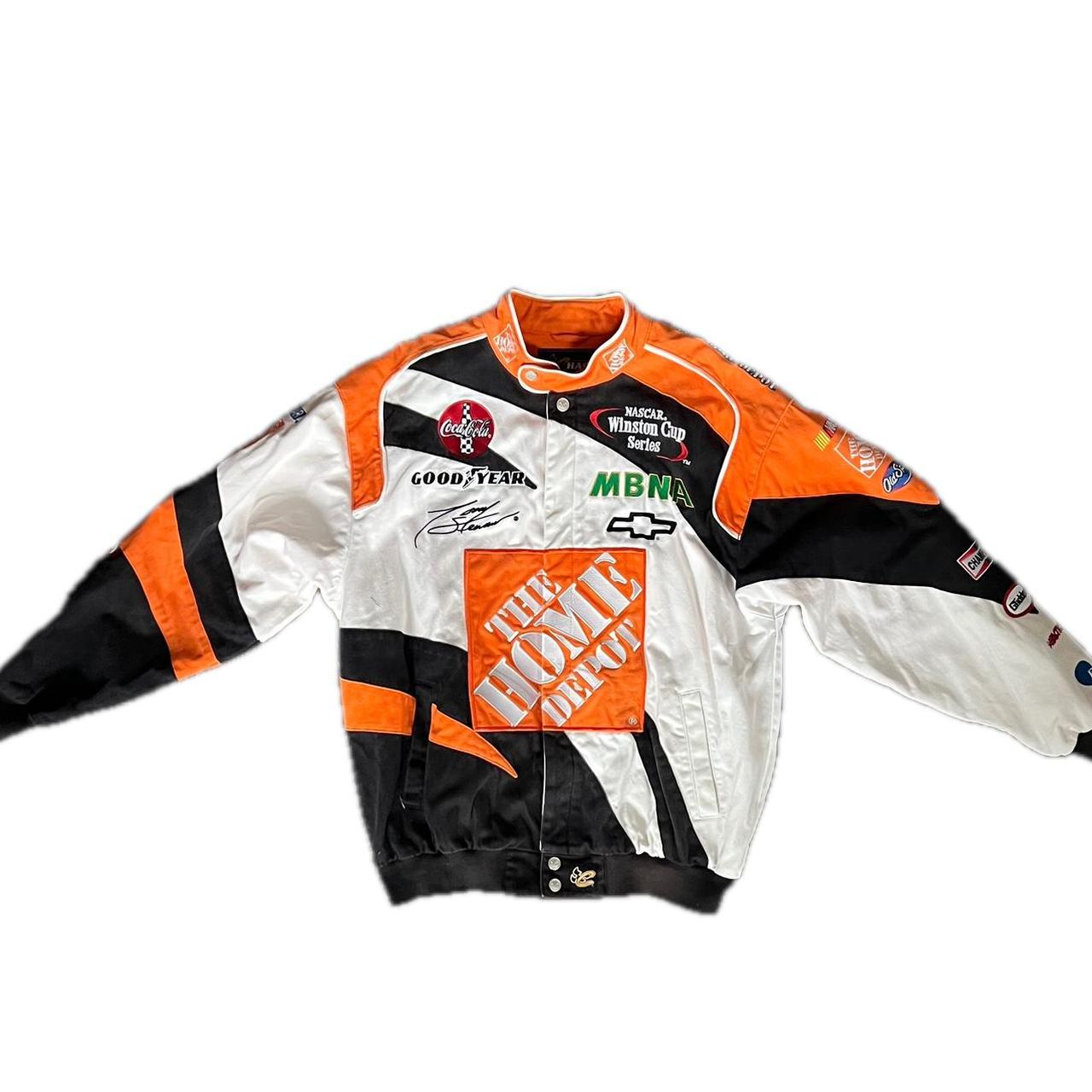 HOME DEPOt vintage race car jacket crazy grail... - Depop
