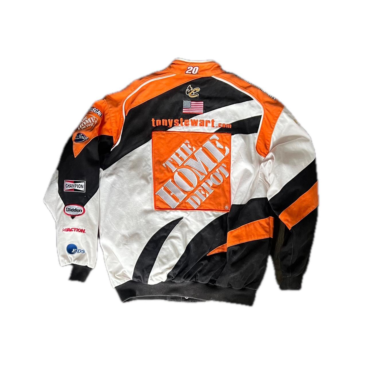 HOME DEPOt vintage race car jacket crazy grail... - Depop