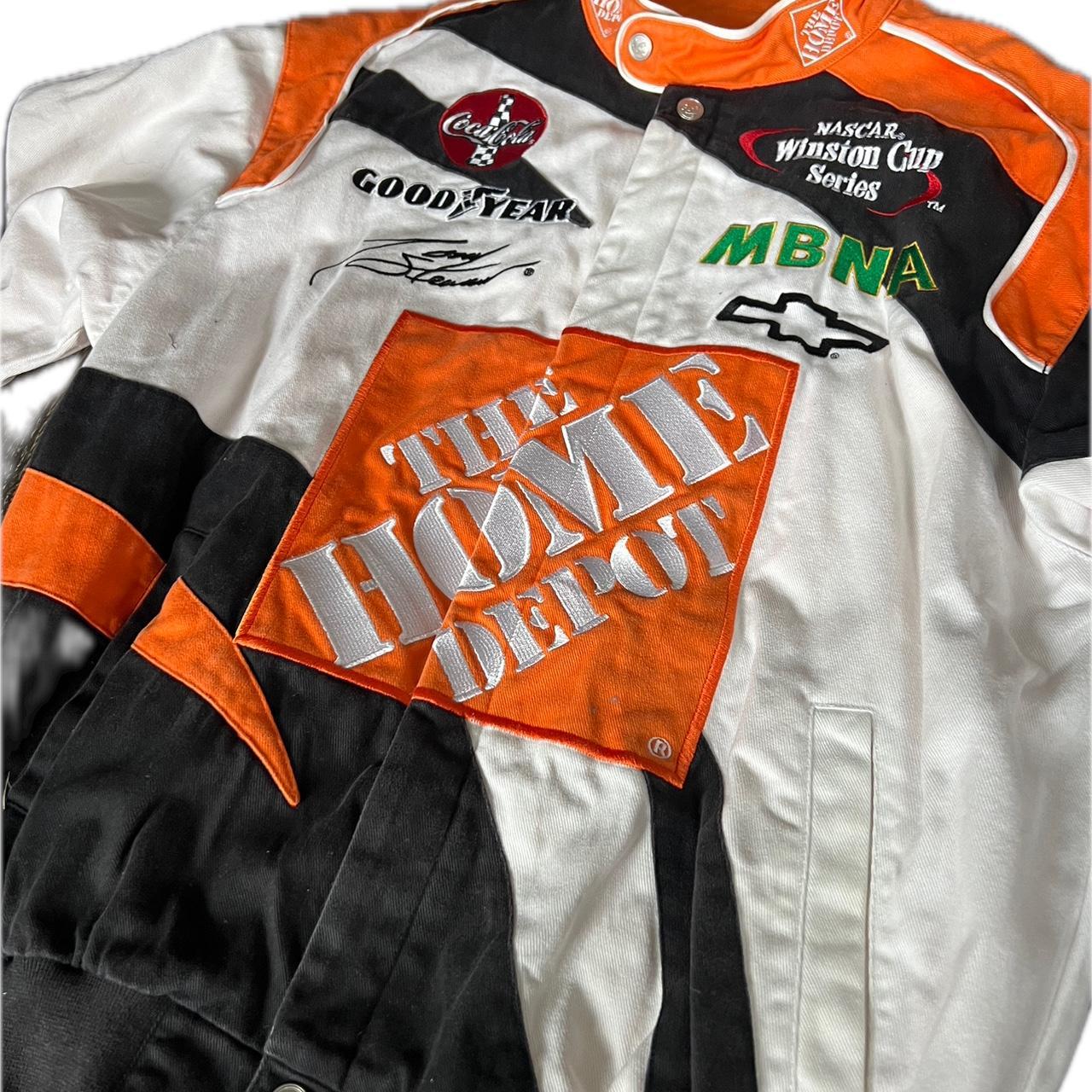 HOME DEPOt vintage race car jacket crazy grail... - Depop