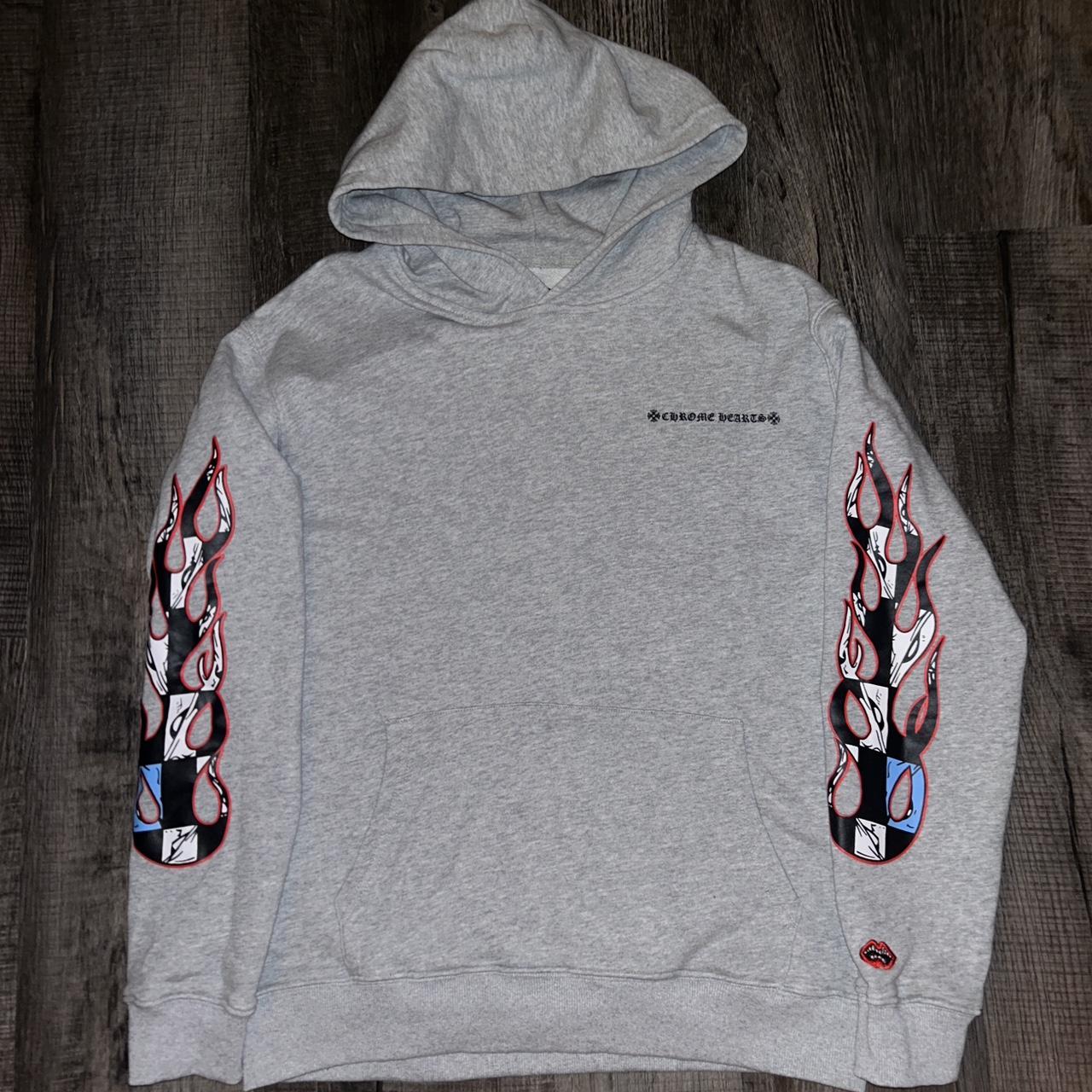 Grey Chrome Hearts Matty Boy Hoodie Size Small ,... - Depop