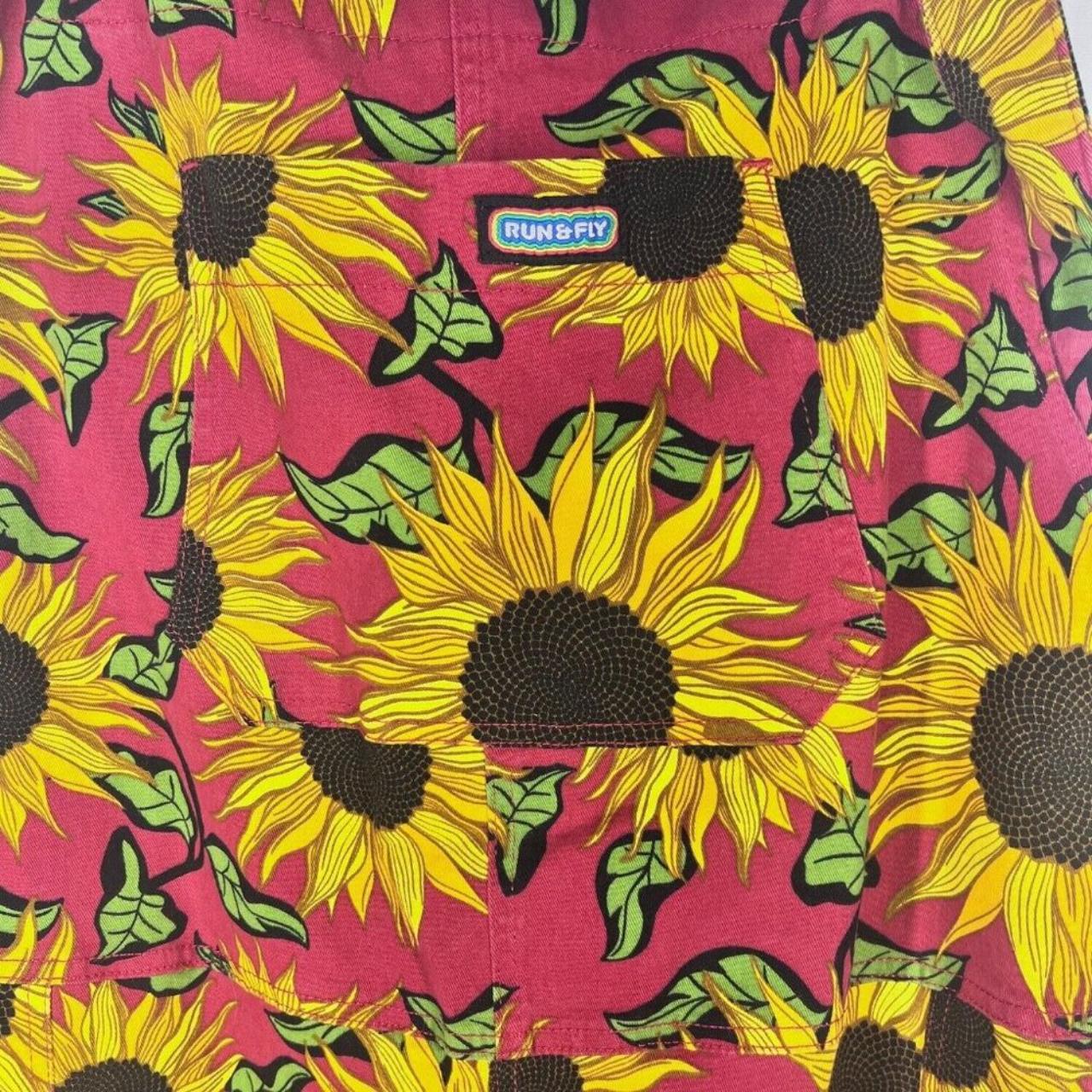 Run & Fly Womens Overalls Size 4XL Pink Yellow... - Depop