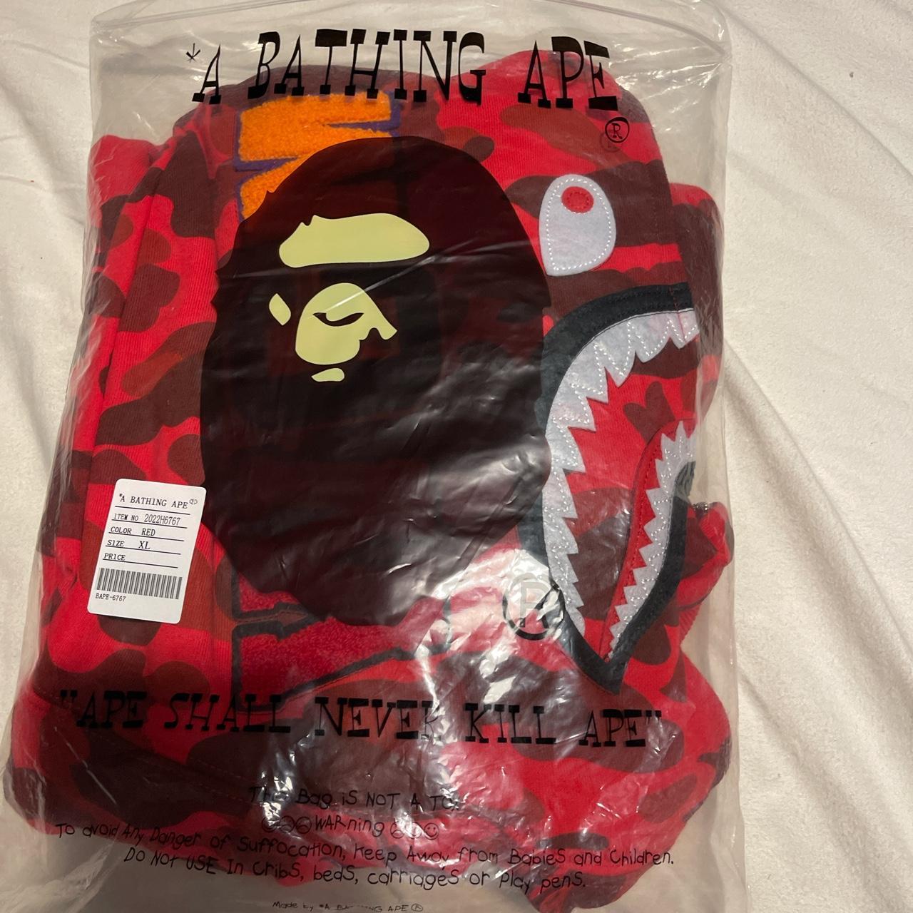 Real authentic red BAPE brand new - Depop
