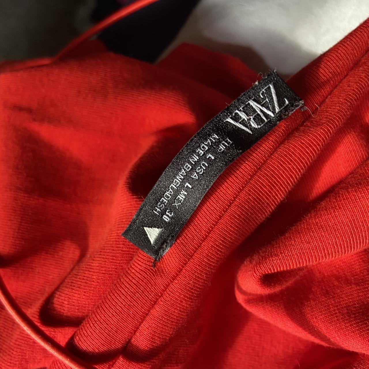 Red Zara dress Perfect condition - Depop