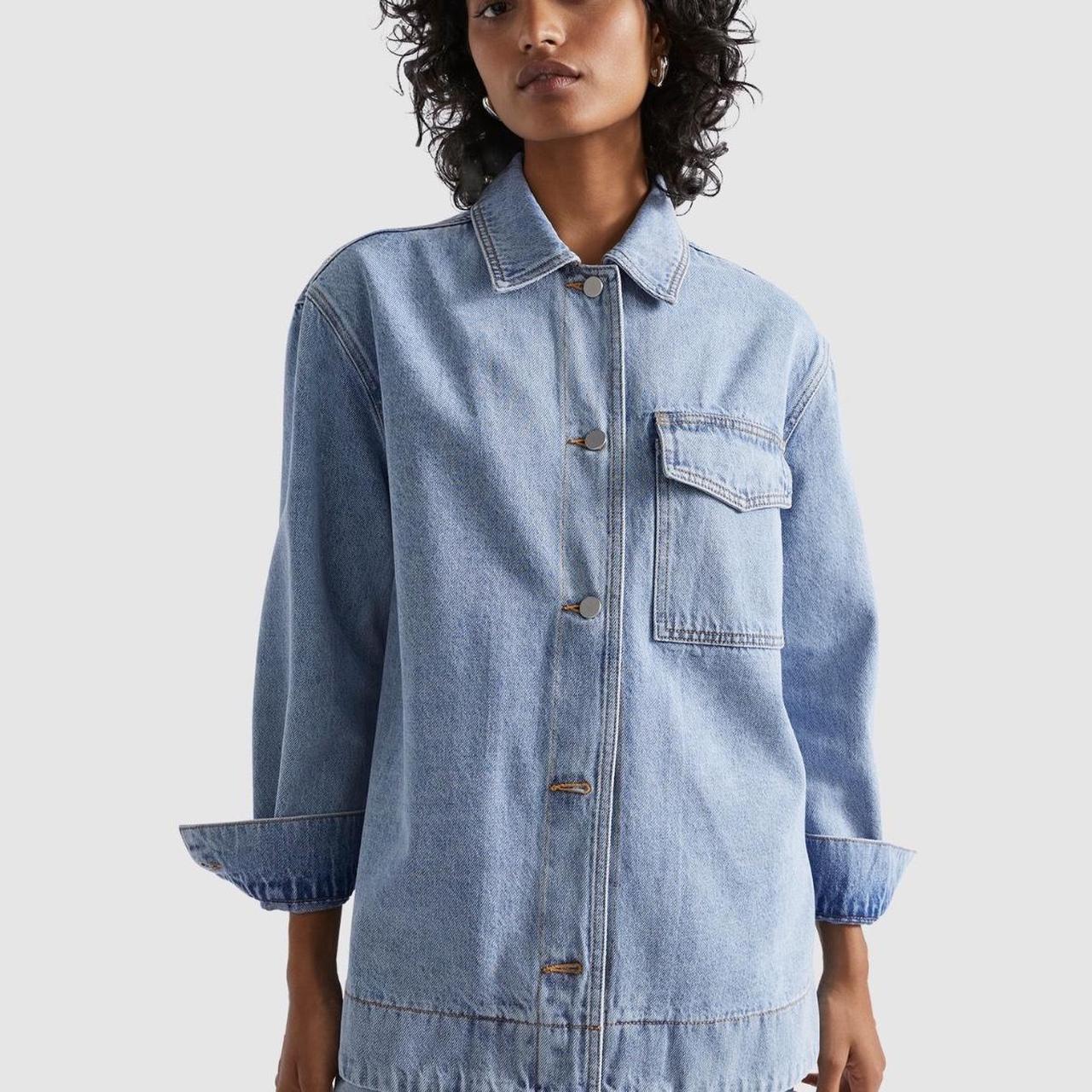 Seed Hertiage denim shacket Size 8 - oversized and... - Depop