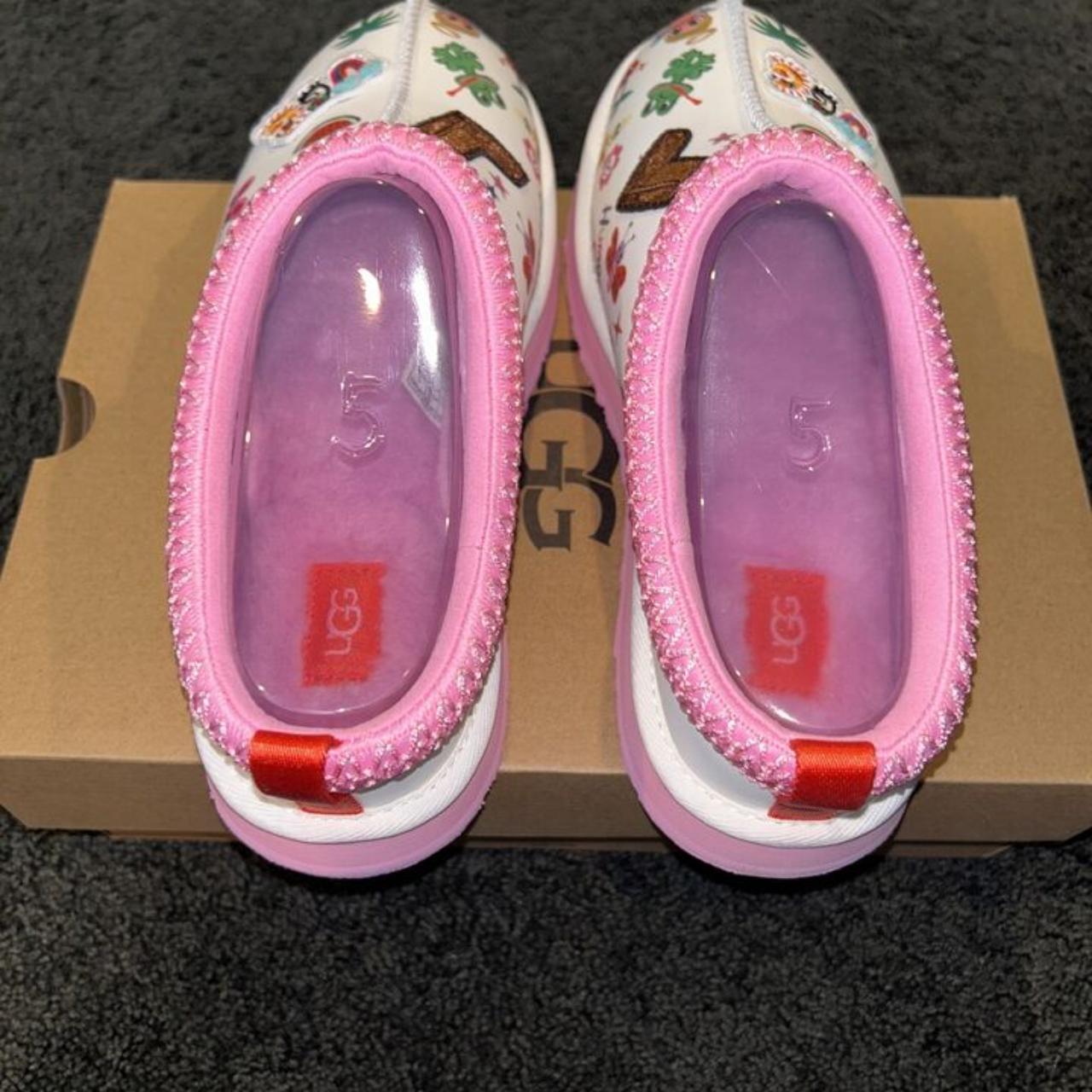 UGG Tazz Pop Sketch Platform Slipper Pink 7 - Depop