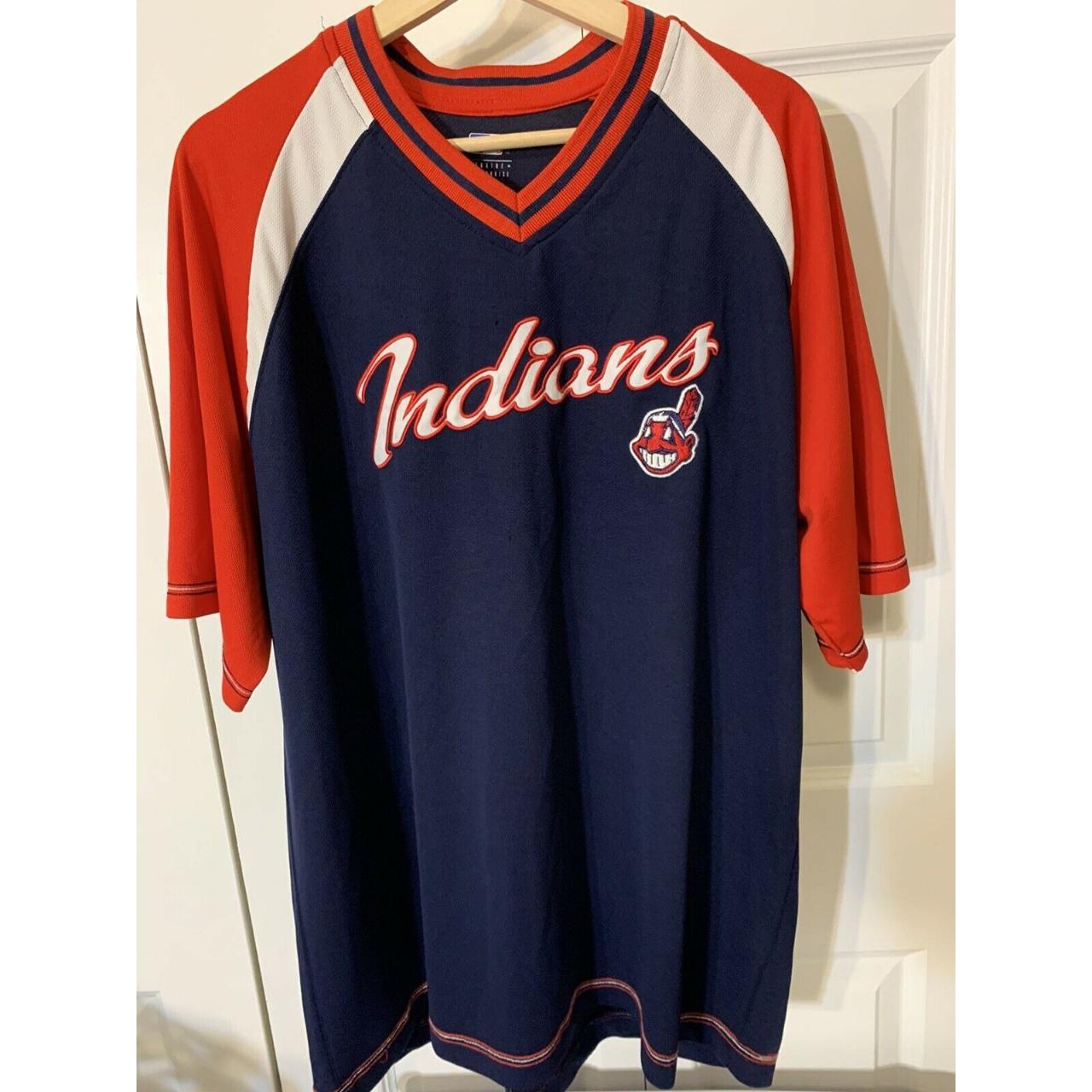 MLB Cleveland Indians Baseball Adult Shirt Men's Sz... - Depop