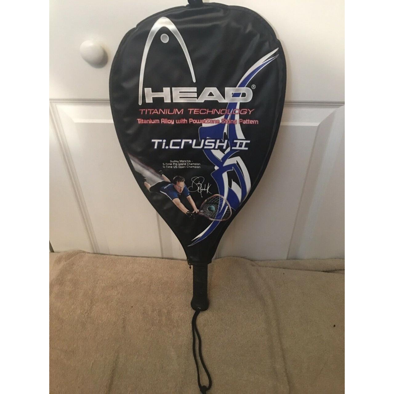 Head Ti.CRUSH II racquet with cover in very good... - Depop