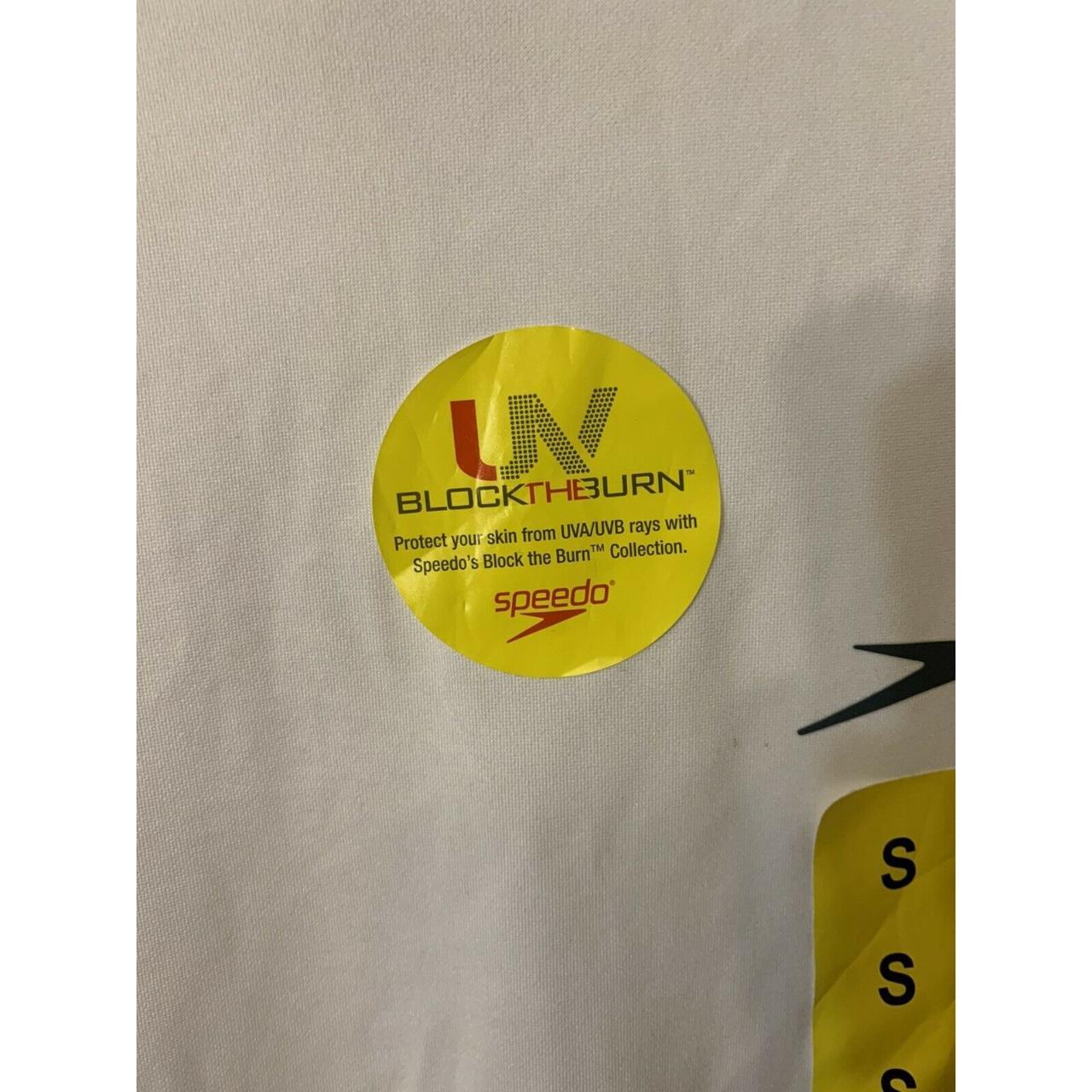 NEW Men's Speedo UV Block the Burn Shirt White Size... - Depop