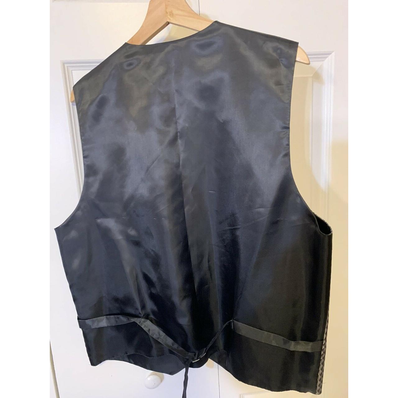 Umo Lorenzo Formal Wear Mens Vest Sz L Silver Black.... - Depop