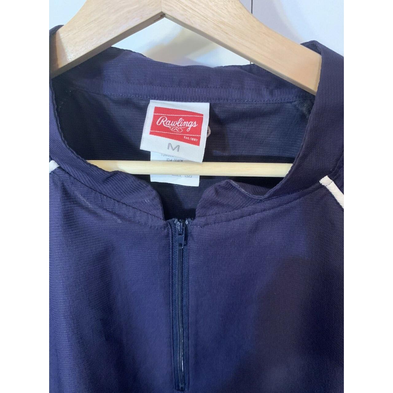 Rawlings 1/4 Zip Windbreaker Pullover Jacket 1/4 Zip... - Depop