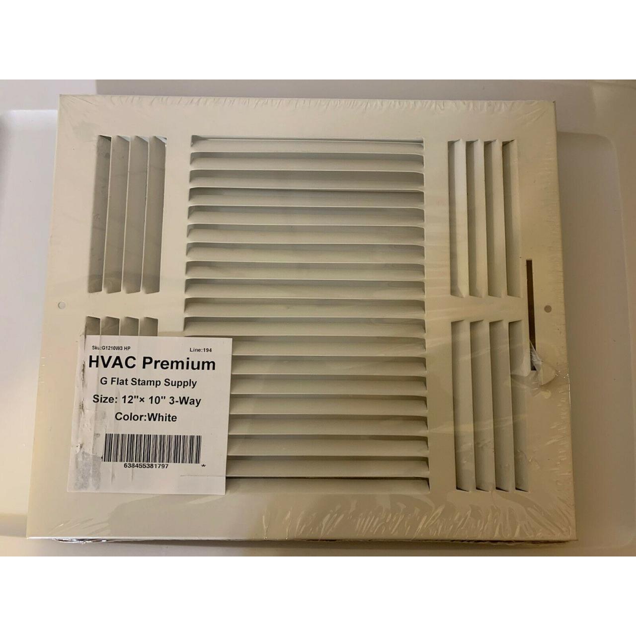 New HVAC Premium Flat Stamp Grille 3 Way 12” X 10”... - Depop