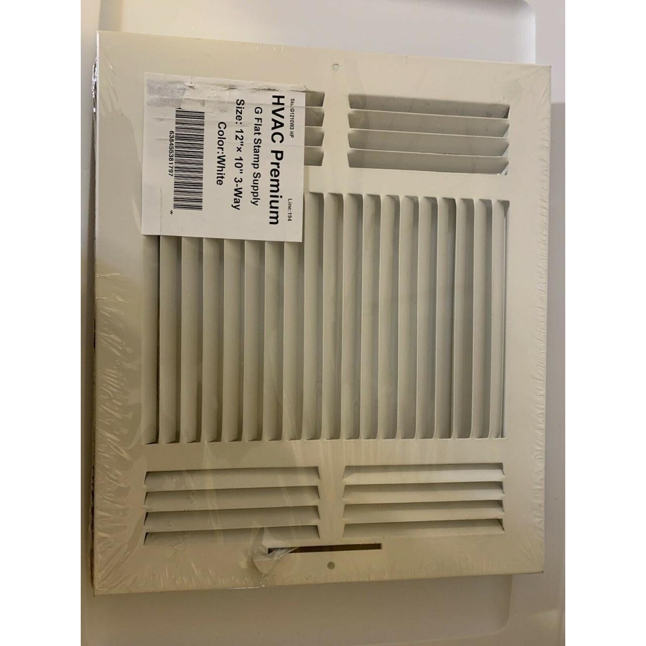 New HVAC Premium Flat Stamp Grille 3 Way 12” X 10”... - Depop