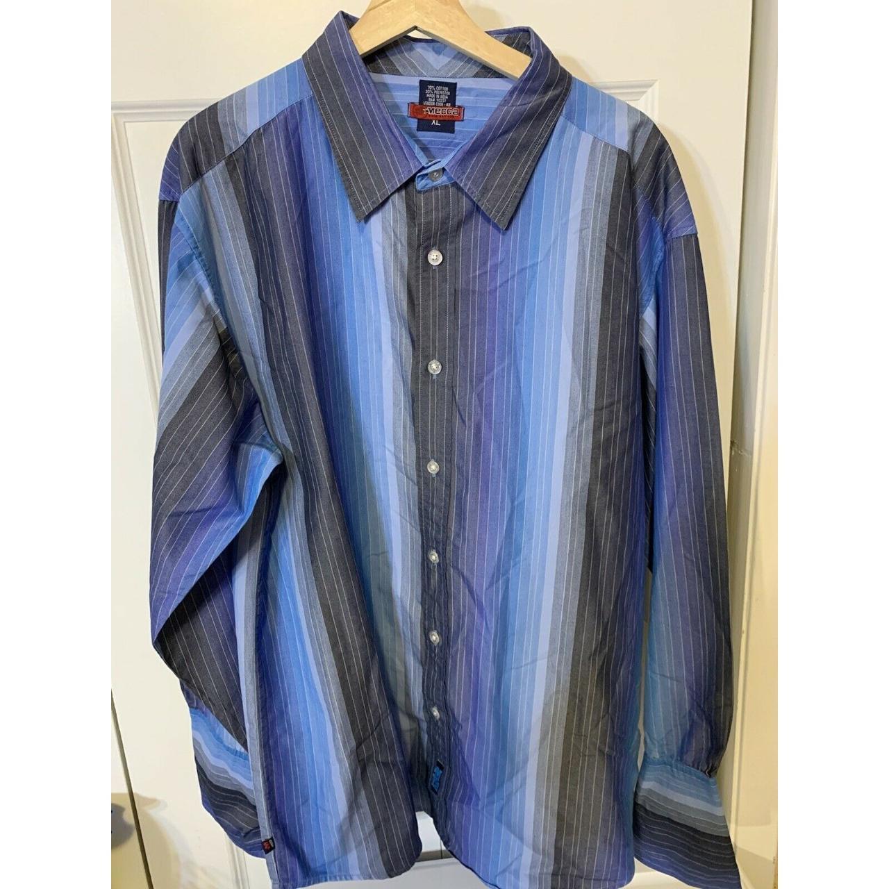Vintage Mecca Clothing Company Men’s Sz XL Striped... - Depop