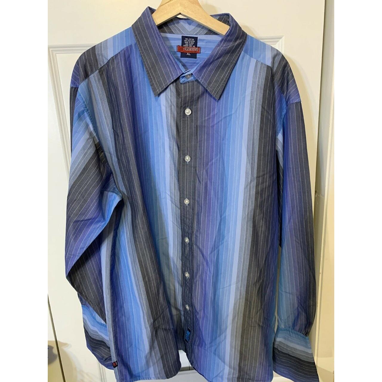 Vintage Mecca Clothing Company Men’s Sz XL Striped... - Depop