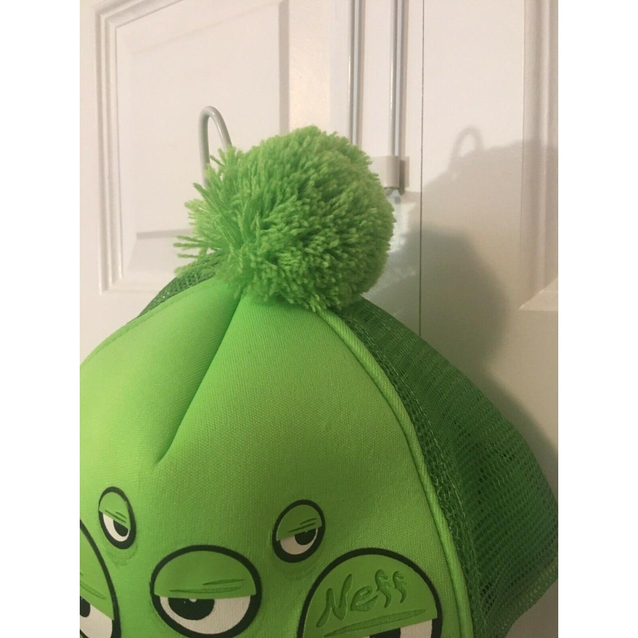 Neff Monster Eyeballs Snapback Cap Green. Condition... - Depop