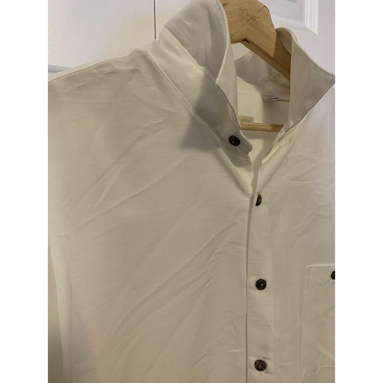New Moda Campia Moda Button shirt Men’s Sz XXL White... - Depop