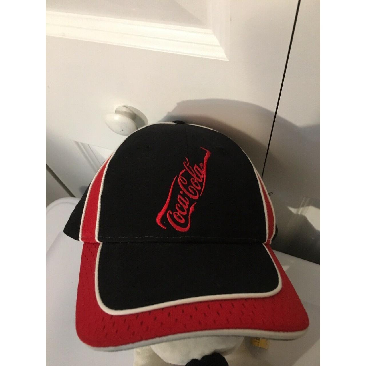 Coca-Cola Trucker Baseball Cap Black w/Red Lettering... - Depop