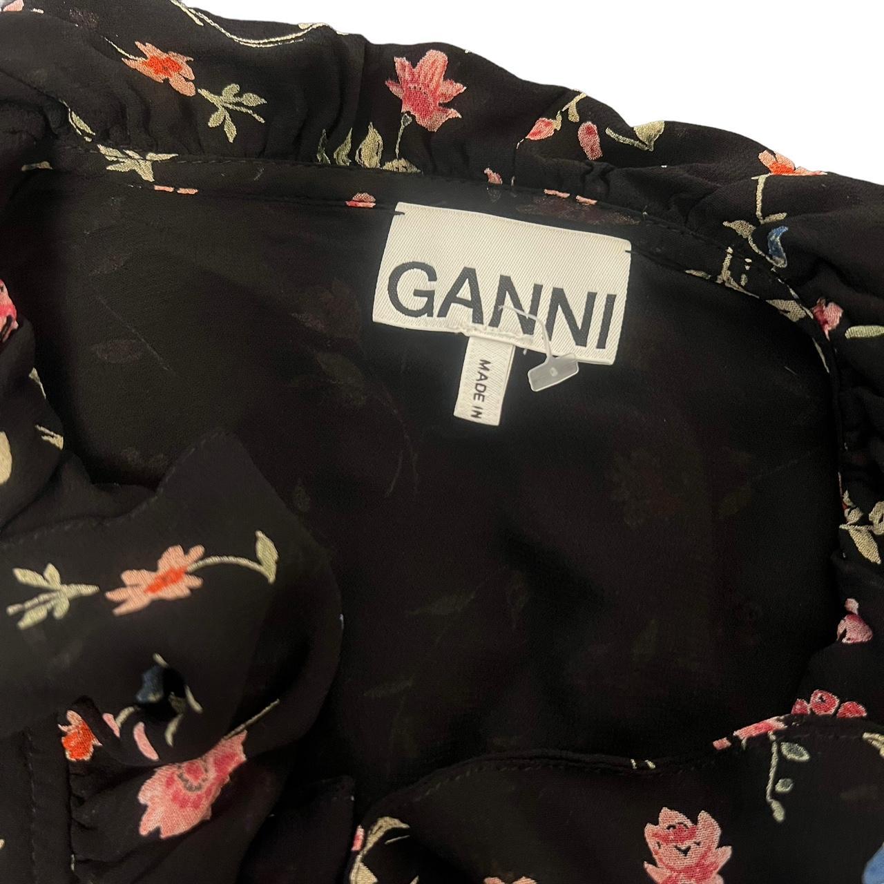 Ganni Top 💄 Brand new #floral #alloverprint... - Depop