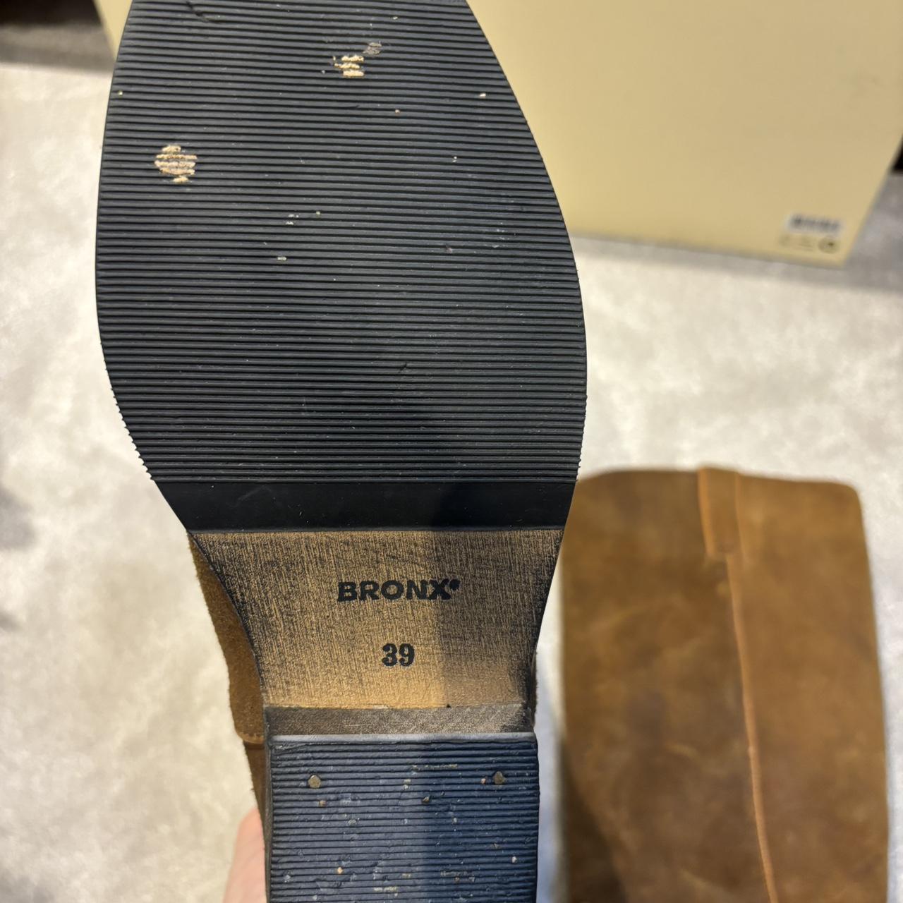 Barely worn Bronx knee high boots, size 6. Loose... - Depop