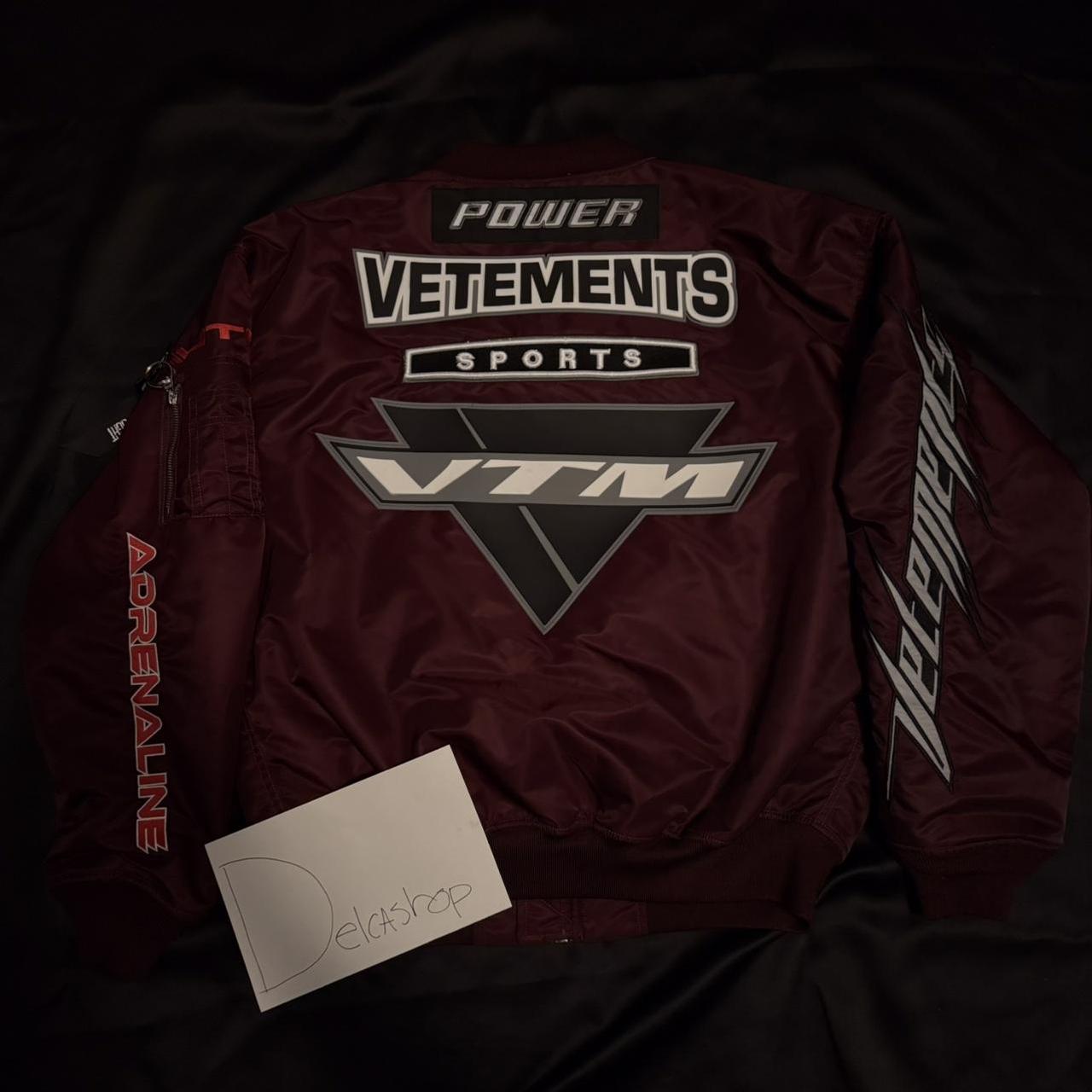 Vetements Racing Bomber Jacket Collaboration Gently... - Depop