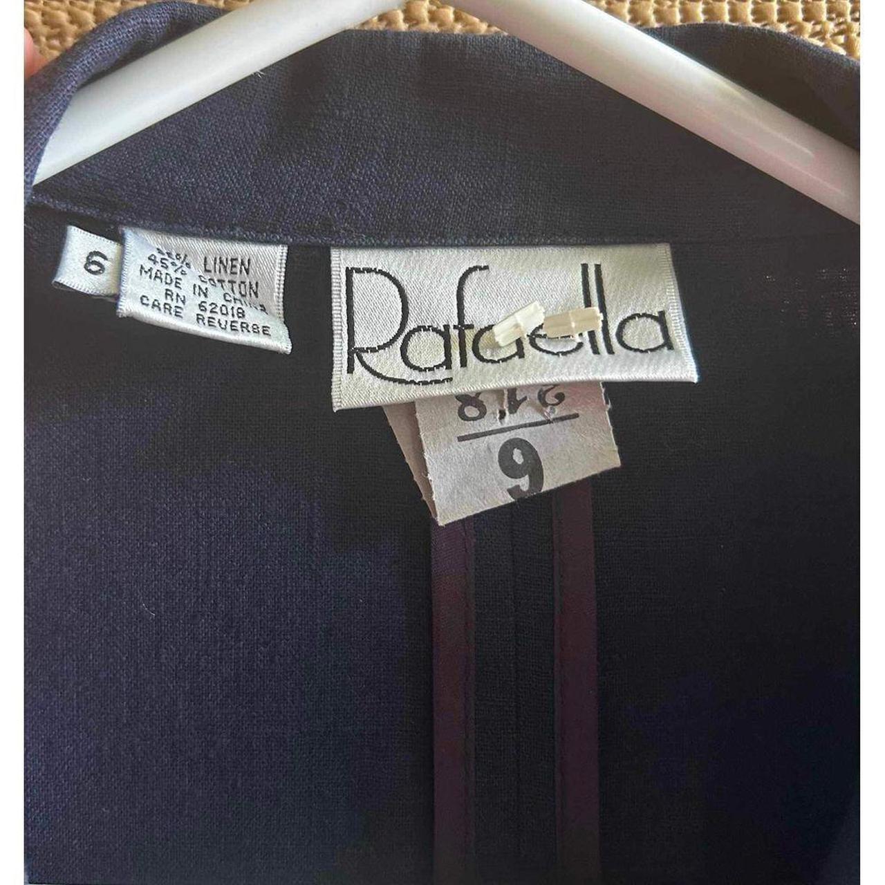 Rafaella Boyfriend Blazer Black Linen Cotton Blend... - Depop