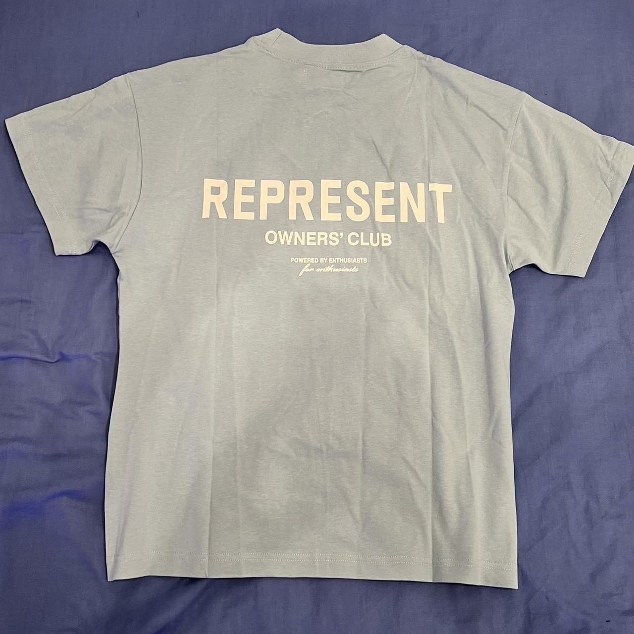 Light blue Represent Tee - Depop