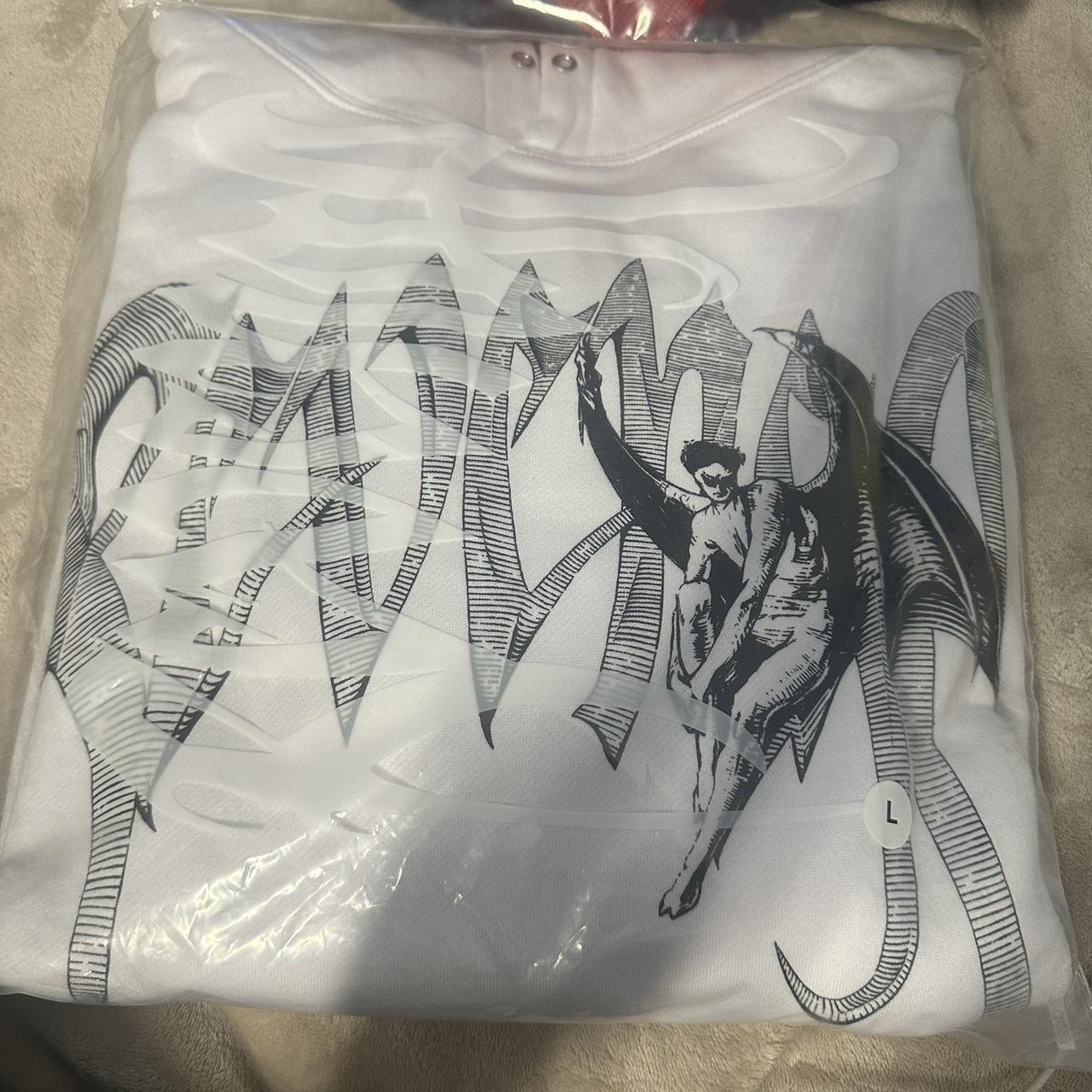 Revenge (Large) white morning star hoodie Brand new!... - Depop