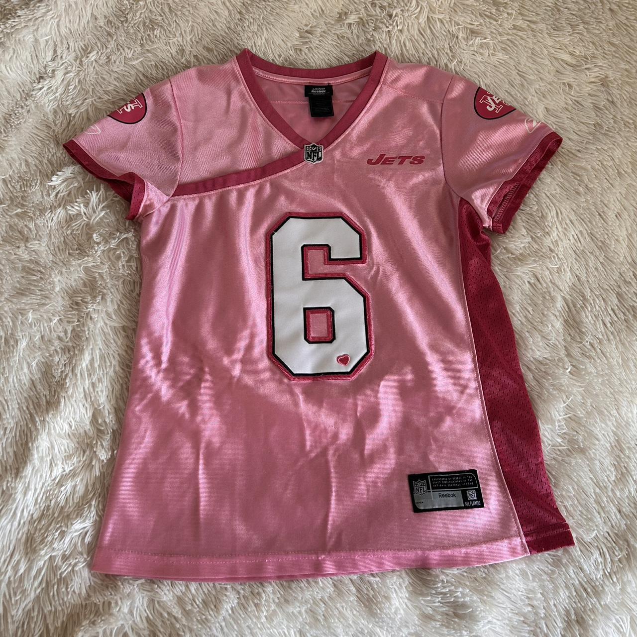 Pink medium size NFL Jets jersey- Sanchez 🩷 #nfl... | Depop