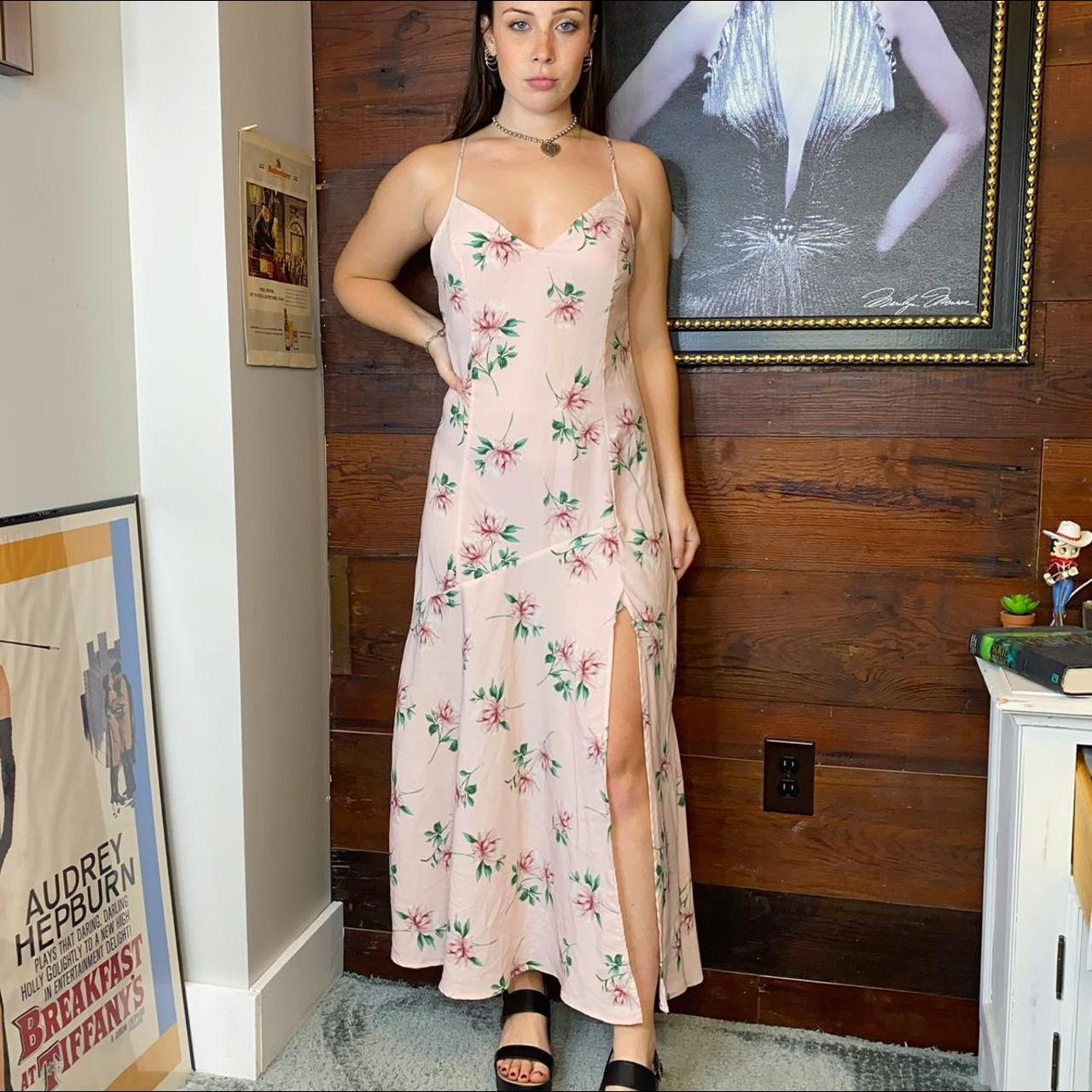 LUSH Clothing Women's Pink Dress | Depop